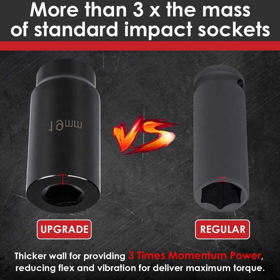 50mm Crank Pulley Wrench & 19mm Harmonic Balancer Socket Tool for Honda ...