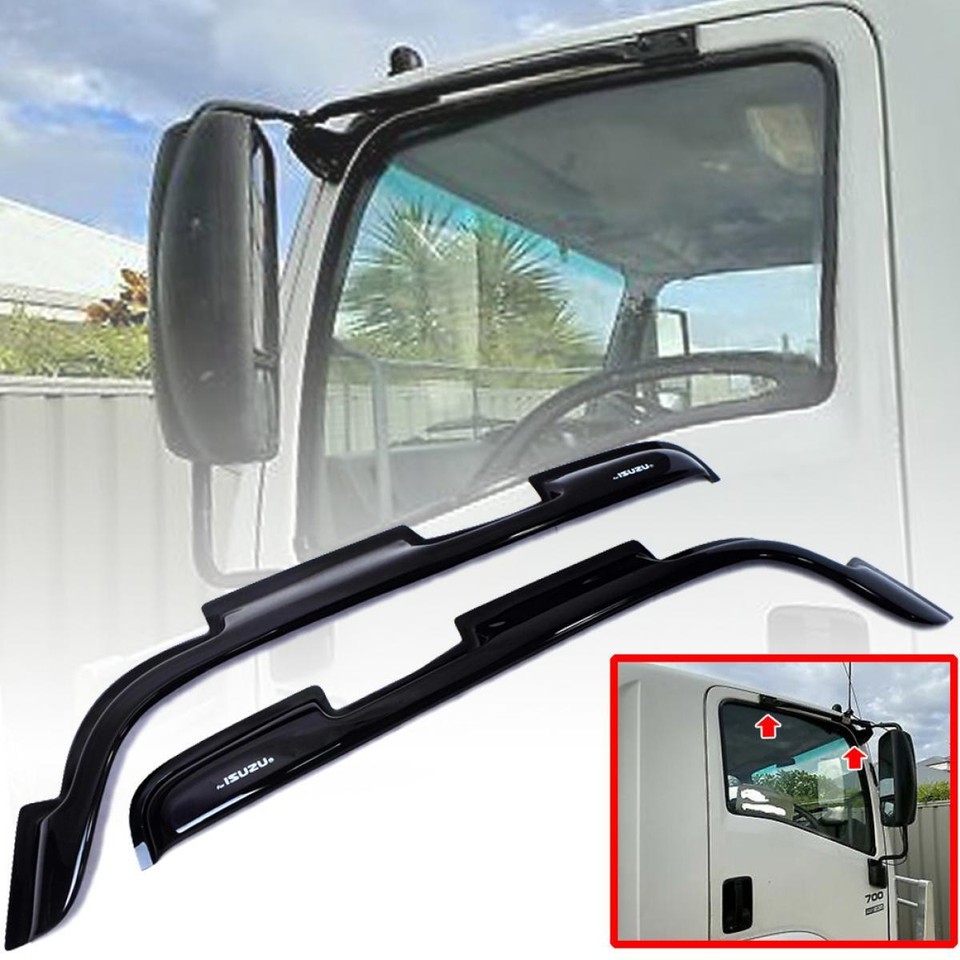 Rain Visor Windshield Guard Black For Isuzu NPR150 NQR175 Chevrolet ...