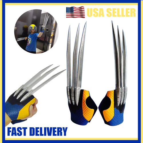 1:1 Claw Replica Deadpool&Wolverines 3 James Howlett Cosplay Gloves ...