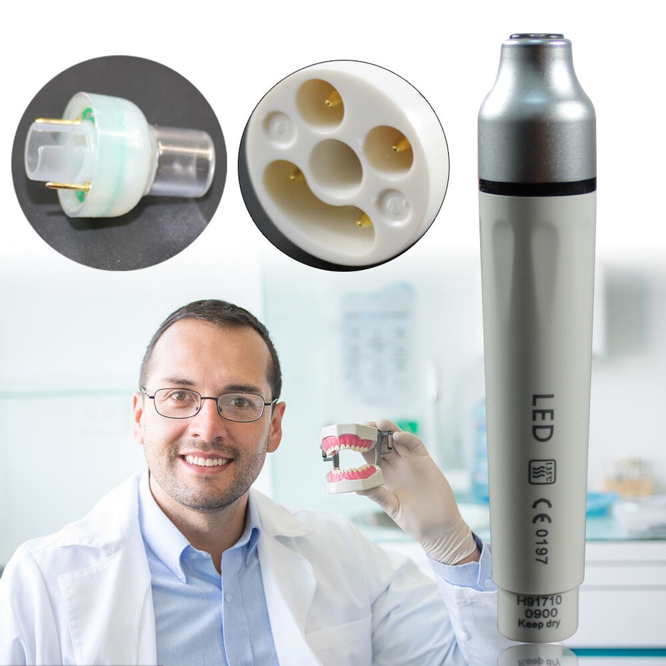 Ultrasonic Piezo Dental Scaler Handpiece with LED light Fit For EMS ...