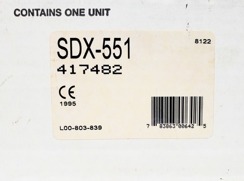 Notifier SDX-551 (417482) Photoelectronic Smoke Detector - NEW ...
