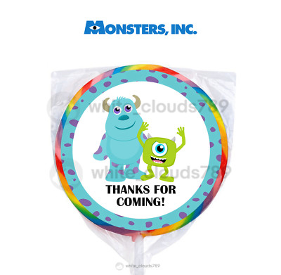 24 Monsters Inc Sticker Labels 1.67" Bag Party Favor Birthday | eBay