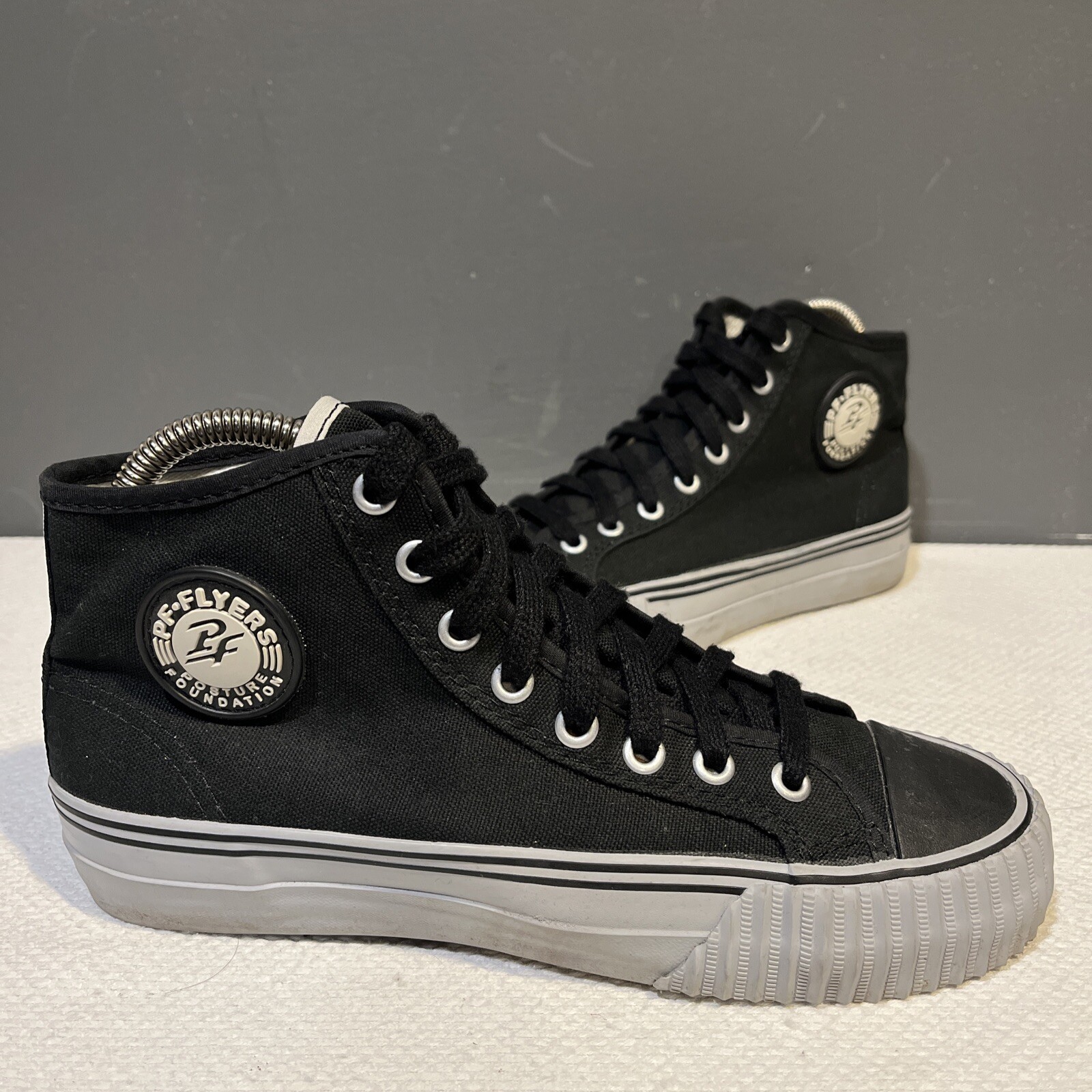 PF Flyers Center Reissue Mid Black/White Mens 5.5, Wo… - Gem