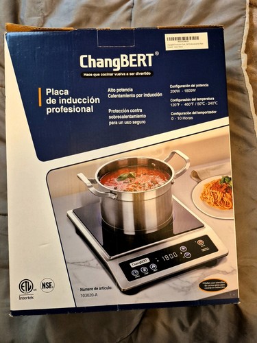 ChangBERT Professional Induction Cooktop By Intertek Up To 1800w Power ...