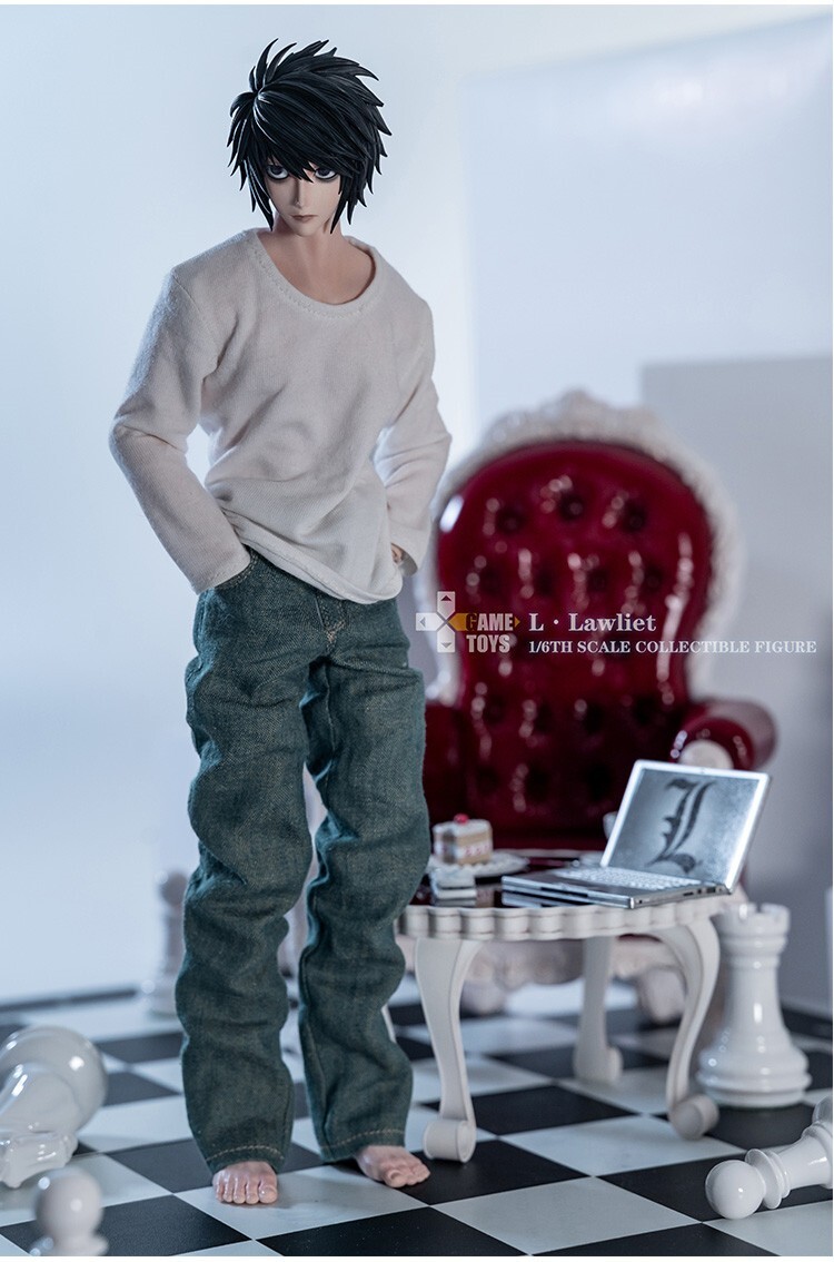 GAMETOYS DEATH NOTE Anime L Normal Edition 1/6 Scale Action Figure ...