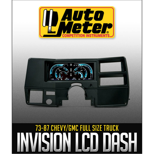 Auto Meter Invision LCD Complete Dash Gauge Kit For 1973-1987 Chevy C10 ...