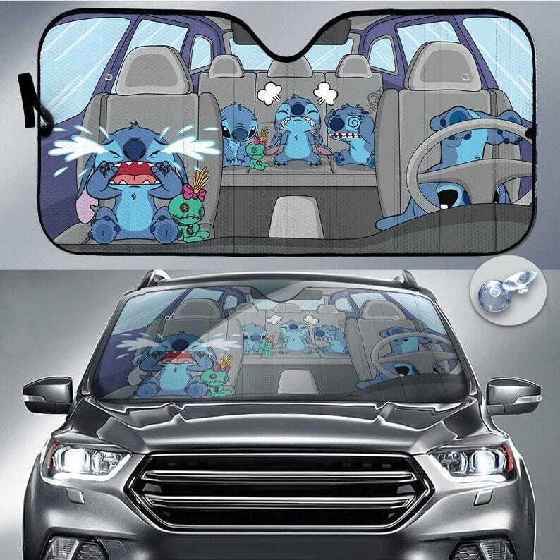 Stitch Emotions Stitch Mood Lilo & Stitch Car Sun Shade | ID 24080178 ...