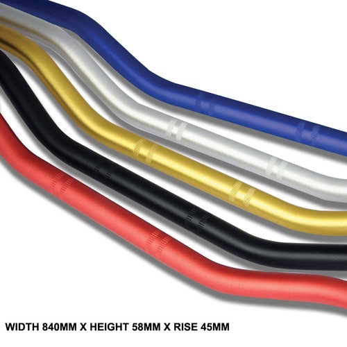 LOW UNBRACED BARS GOLD - MOTORCYCLE STREET / OFF ROAD HANDLEBARS (7/8 ...