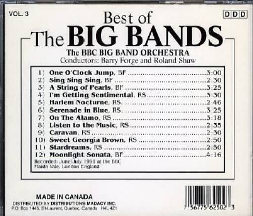 Best Of the Big Bands Vol. 3 - Audio CD - VERY GOOD | eBay