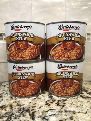 4 CANS Castleberry's Brunswick Stew Chicken And Beef 20 oz Can Soup ...