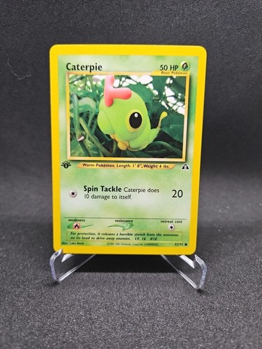 1st Edition Neo Discovery Caterpie 53/75 Pokemon Card Vintage WOTC NM ...