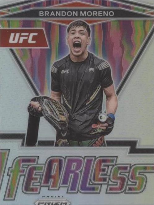 2022 Panini Prizm UFC - Fearless Brandon Moreno #17 Silver Prizm for ...