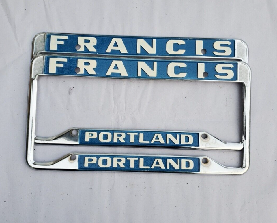 Vintage Portland Francis Ford License Plate Frames | eBay