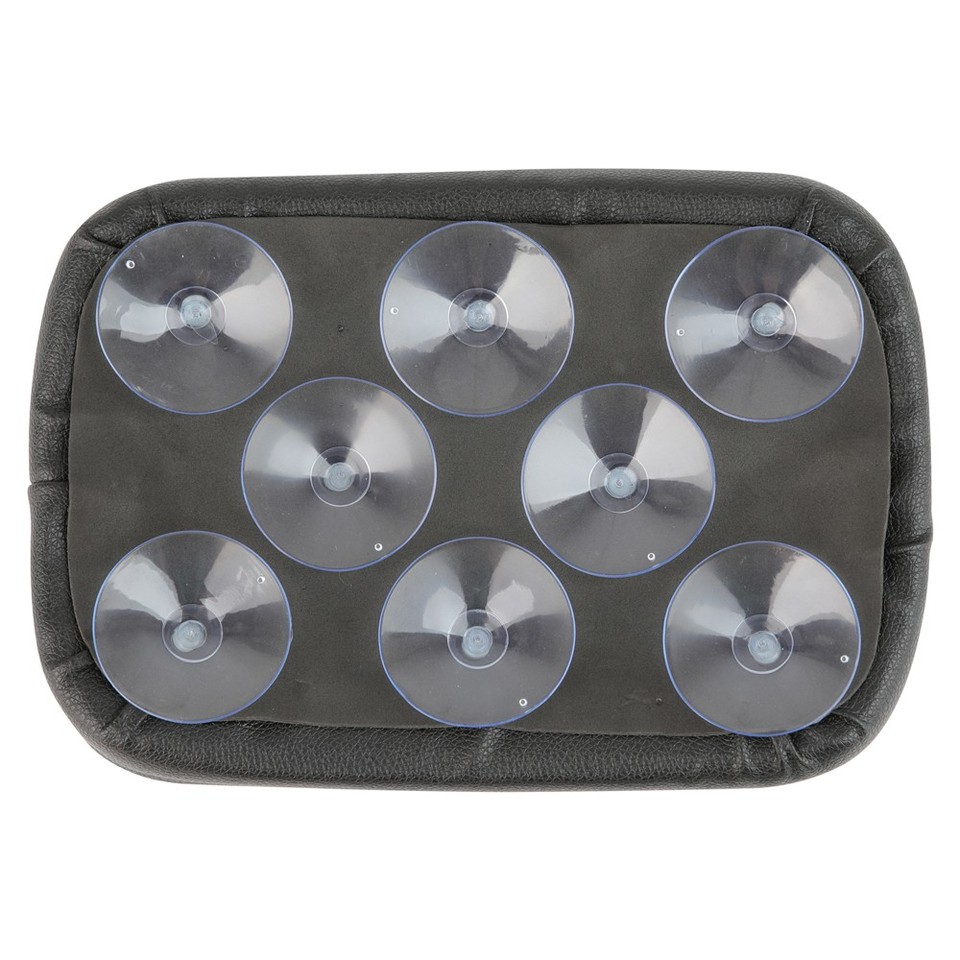 Black Rectangular Pillion Passenger Pad Seat 8 Suction Cup Pad For Big ...