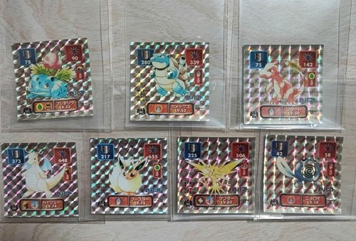 Amada Pokemon Glitter Sticker 7 Pieces Set | eBay