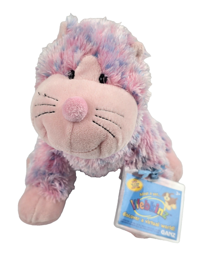 Webkinz Virtual Pet Plush - BUBBLEGUM CHEEKY CAT (7.5 inch) - New w ...