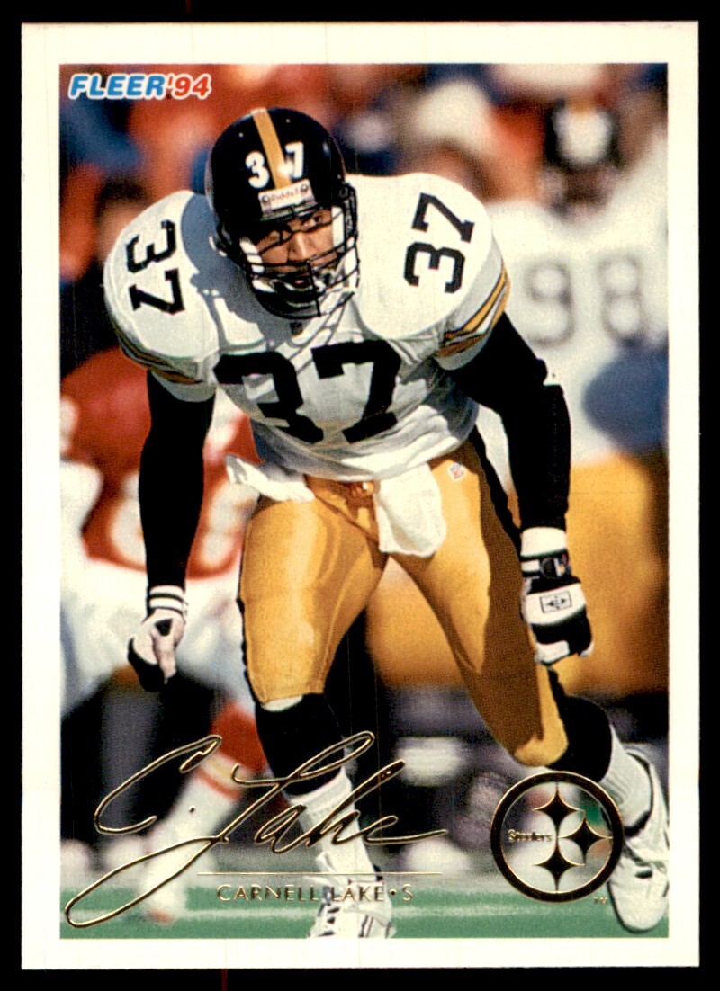 1994 FLEER SIGNATURE SERIES CARNELL LAKE PITTSBURGH STEELERS #390 | eBay