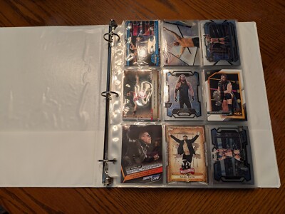 WWE Wrestling Cards Binder 🔥 Raw Smackdown WWE Trading Cards Collection ...