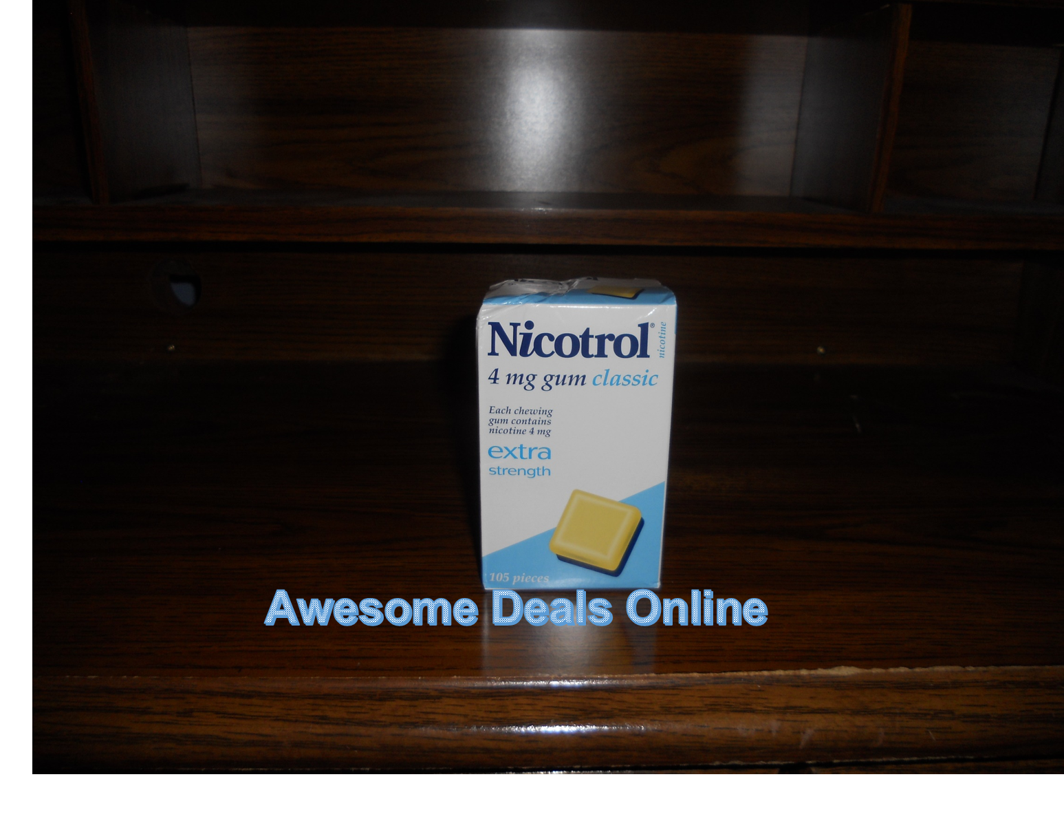 Nicotrol 4mg Classic 1 dented box Nicotine Gum 105 pieces Exp 9/2026 ...