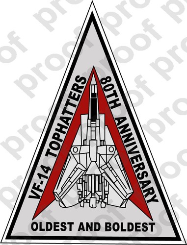 STICKER USN VF 14 FIGHTER SQUADRON TOPHATTERS A | eBay
