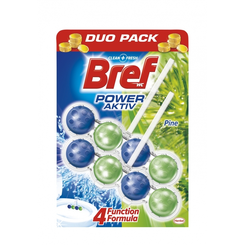 BREF WC Toilet Hangers Cleaners Rim Blocks CLEAN + FRESH Hygiene Power ...