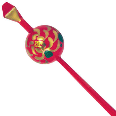 Japanese Kanzashi Hairpin Geisha Kimono Hair Stick Red Lacquer Kiku ...