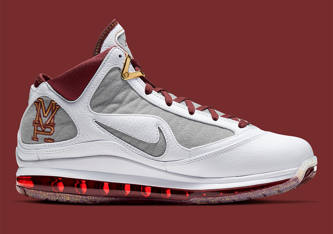 2020 Nike LeBron 7 VII QS MVP size 14. White Gold Maroon. Cavs. CZ8915 ...