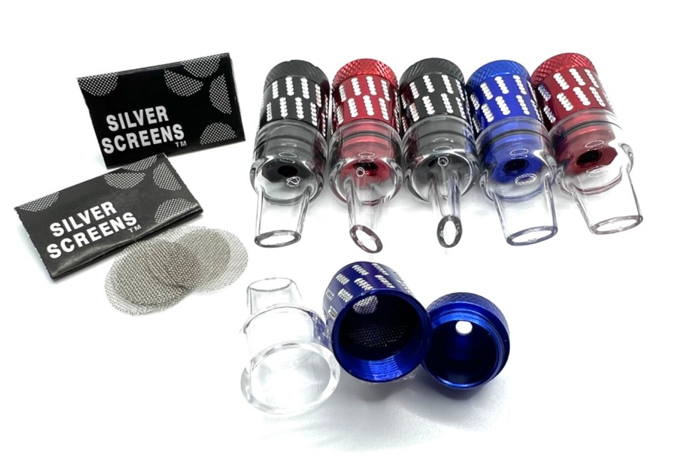 6 Sneak a Toke Metal Bullet Smoking Pipes Tobacco One Hitter Pipe. W ...