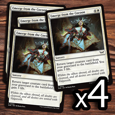 4x Emerge from the Cocoon - Duskmourn - Magic the Gathering | eBay