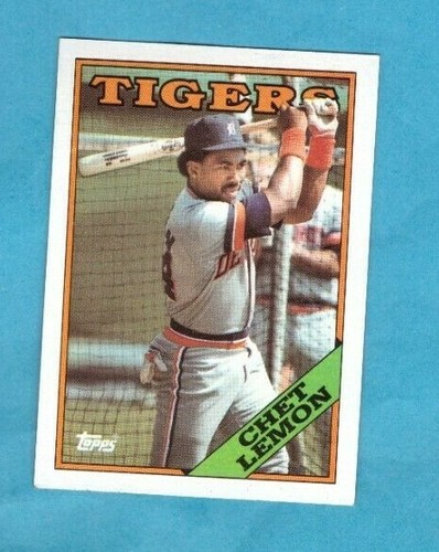 1988 Topps Baseball Card #366 Chet Lemon Tigers | eBay