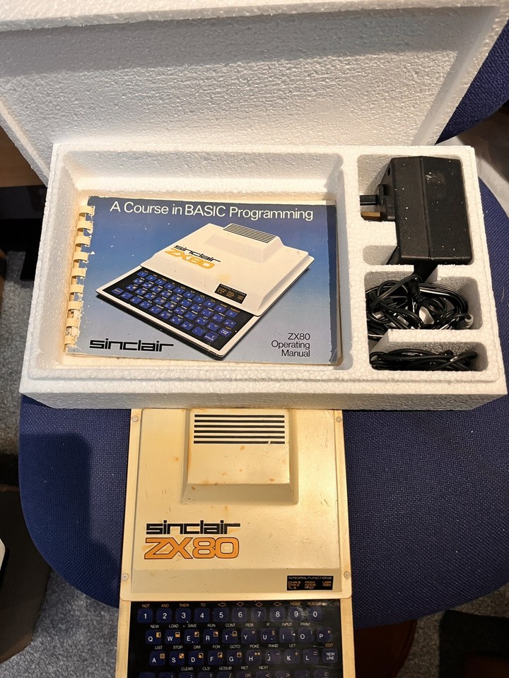 Sinclair ZX80 Computer Boxed and Tested Working with Original PSU and ...