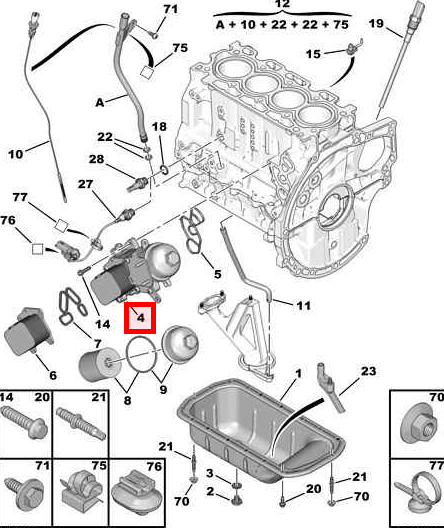CITROEN BERLINGO B9 Oil Filter Housing 1103S7 NEW GENUINE | eBay