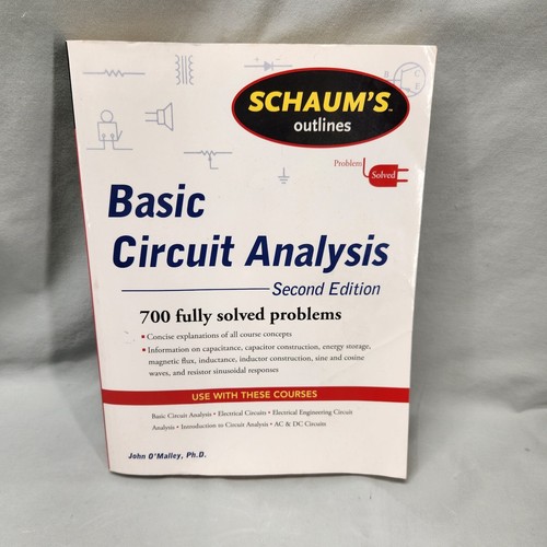 Schaum's Outline of Basic Circuit Analysis, Second Edition (Schaum's Ou - GOOD 9780071756433 | eBay