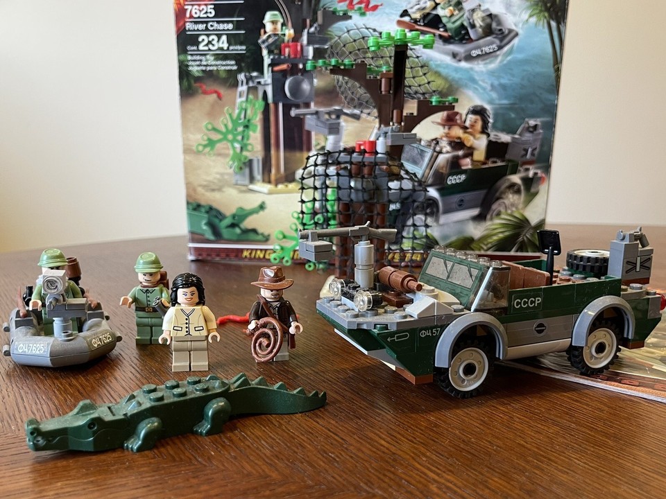 LEGO Indiana Jones #7625 River Chase 100% Complete w/ Manual & Box | eBay