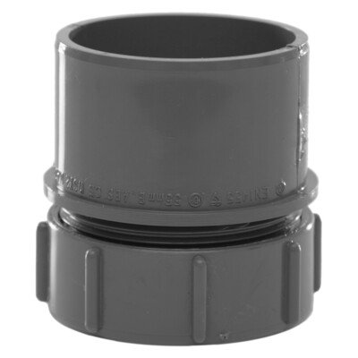 Polypipe 50mm Solvent Weld Waste Screwed Access Plug - Grey WS72G Pack ...
