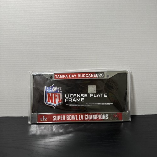 Tampa Bay Buccaneers Super Bowl LV Champions Metal Chrome License Plate ...