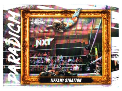 2025 Topps Chrome WWE Tiffany Stratton Paradigm REFRACTOR SP PAR-TST ...