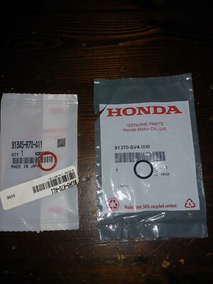 -2PC- OEM Honda Genuine Power Steering Pump Inlet & Outlet O Ring ...