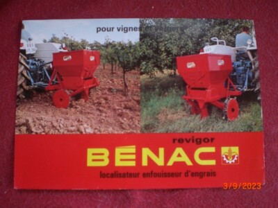 PROSPECTUS PUBLICITAIRE LOCALISATEUR ENFOUISSEUR ENGRAIS BENAC REVIGOR ...