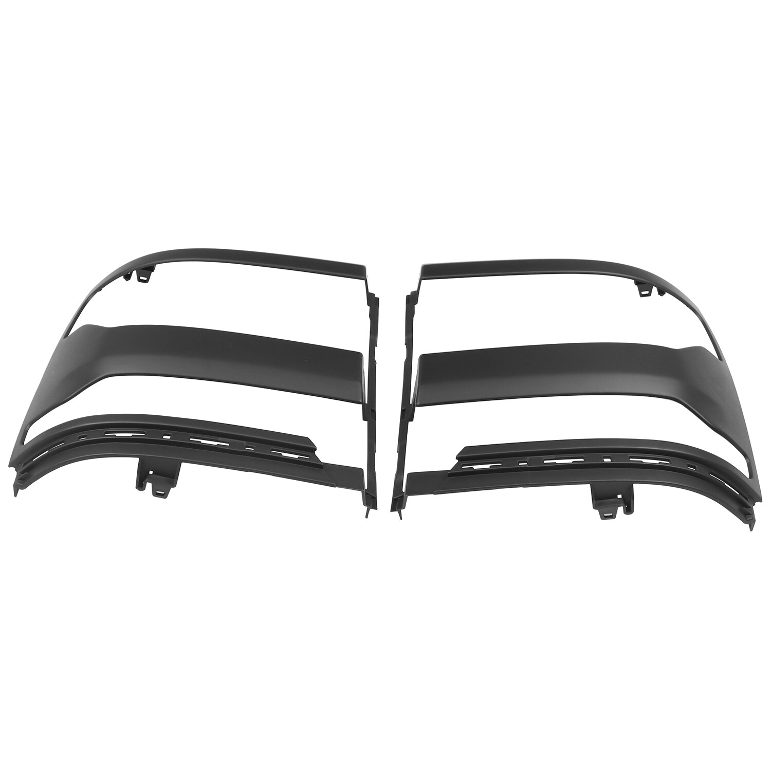 Pair For Chevy Silverado 1500 2016-2018 Black Headlight Trim Bezel ...