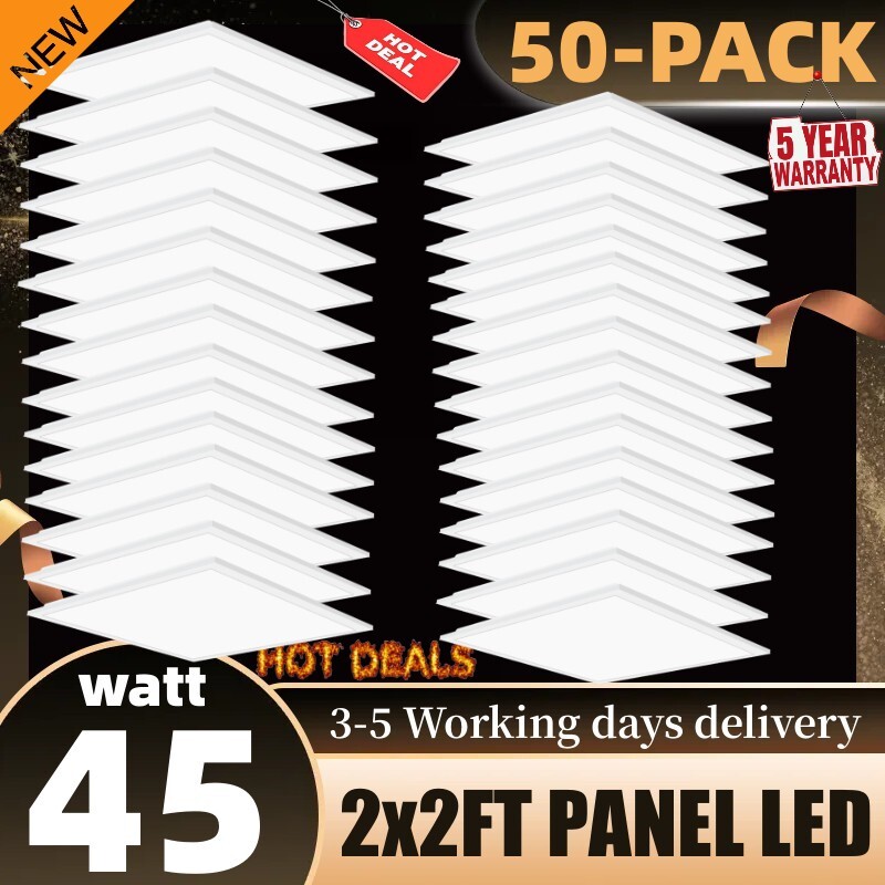 2ft x 2ft LED Back-Lit Flat Panel Light Fixture - 45 Watts - 5800 ...