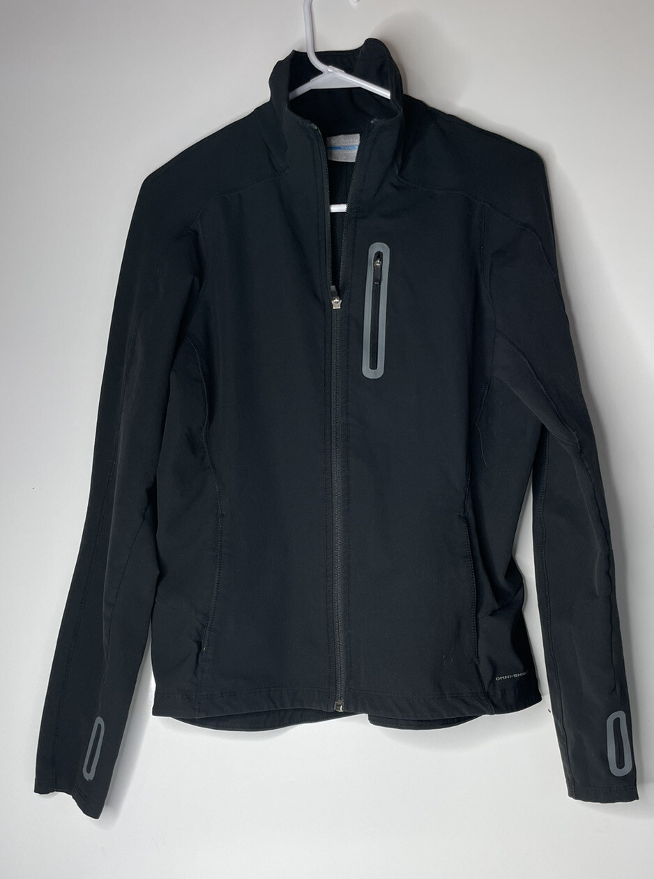 Womens Columbia Titanium Jacket Omni Shield Soft Shell Black Women’s Sz ...