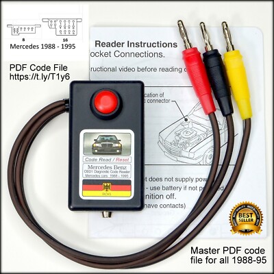 Mercedes OBD1 Diagnostic Code Reader | 8 or 16 Port | Passenger Vehicle ...
