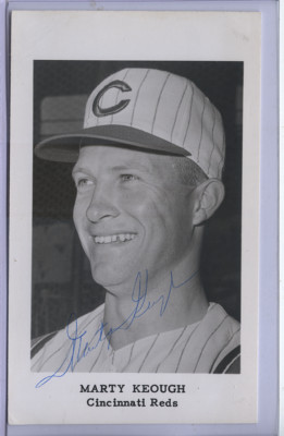 1963 CINCINNATI REDS Team Issued Postcard Marty Keough Autograph | eBay