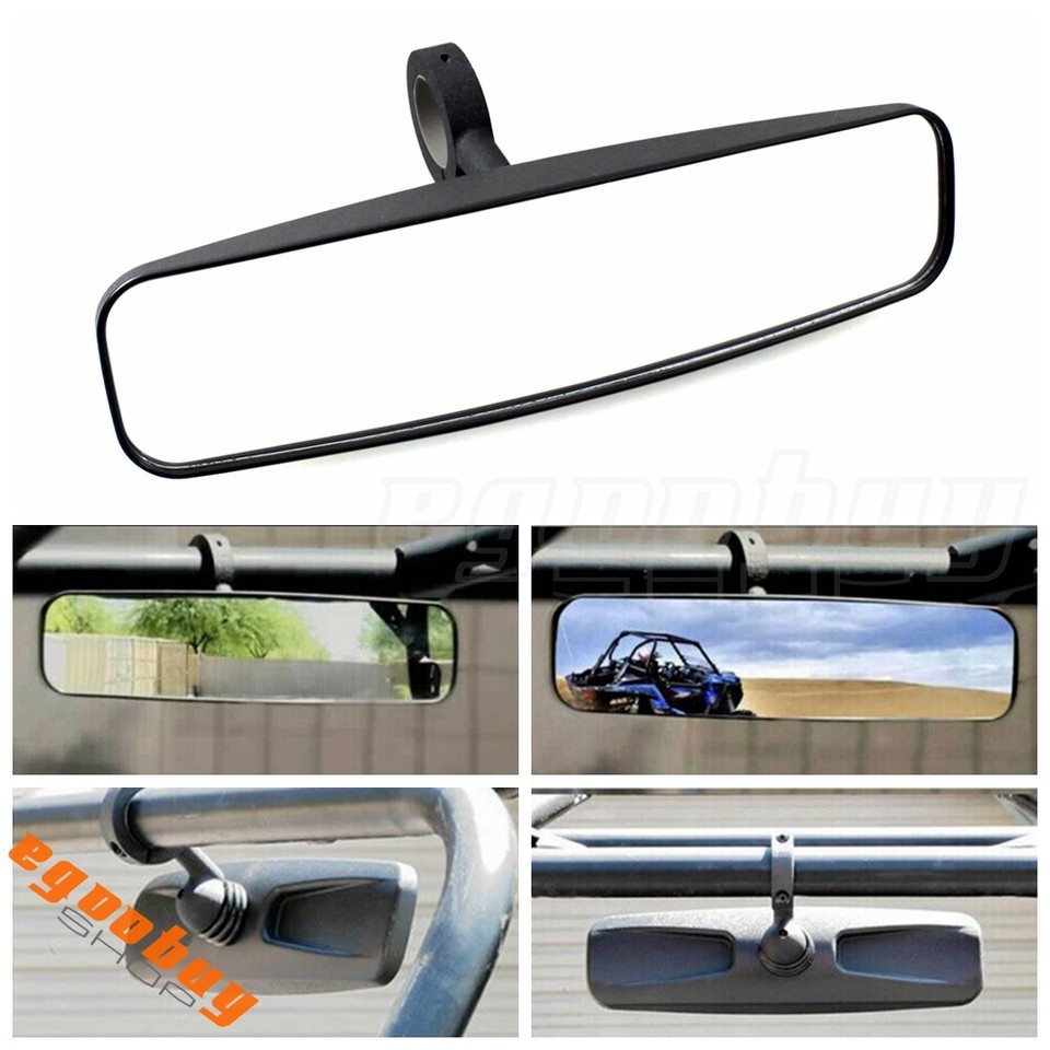 UTV View Center Rear Mirror Wide View Mirror For All UTV's with 1.75 ...