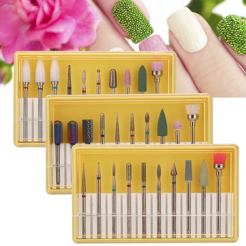 10pcs Nail Drill Bits Set Manicure Pedicure Nail Polishing Grinding ...