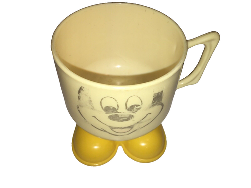 VINTAGE MICKEY MOUSE plastic Cup Face & Feet Mug WALT DISNEY | eBay
