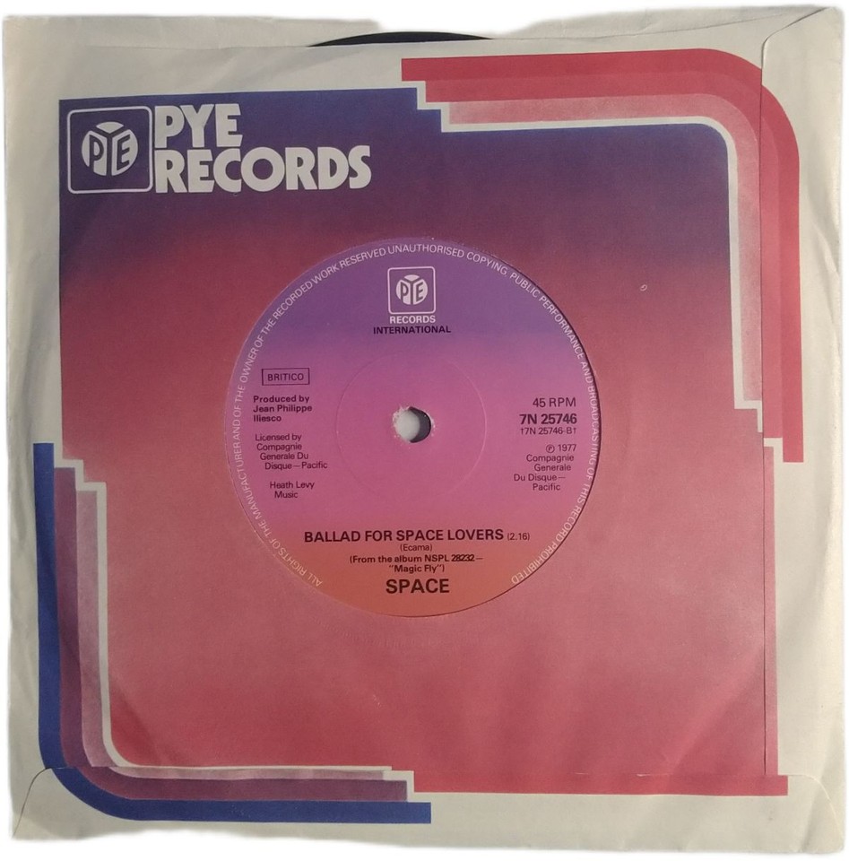 Space Magic Fly 7" Single (1977) Pye International 7N 25746 | eBay