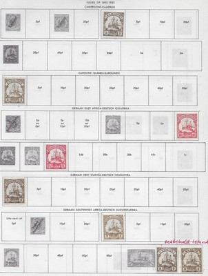 8 German Colonies Stamps from Quality Old Antique Album 1893-1920 | eBay