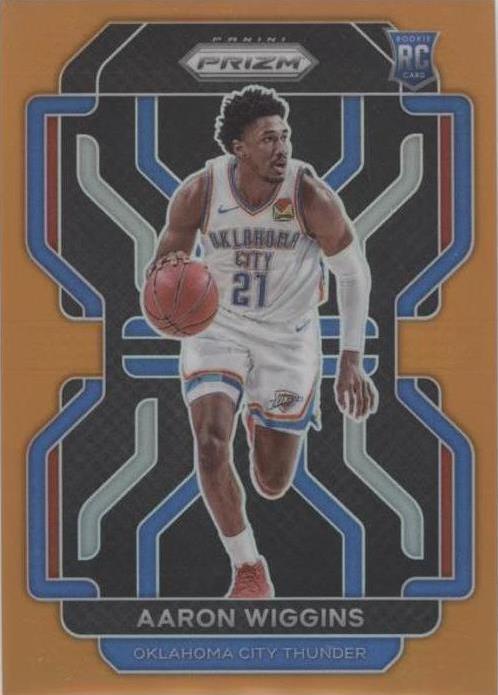 2021 22 Panini Prizm Aaron Wiggins 286 Orange Prizm 49 Rc For